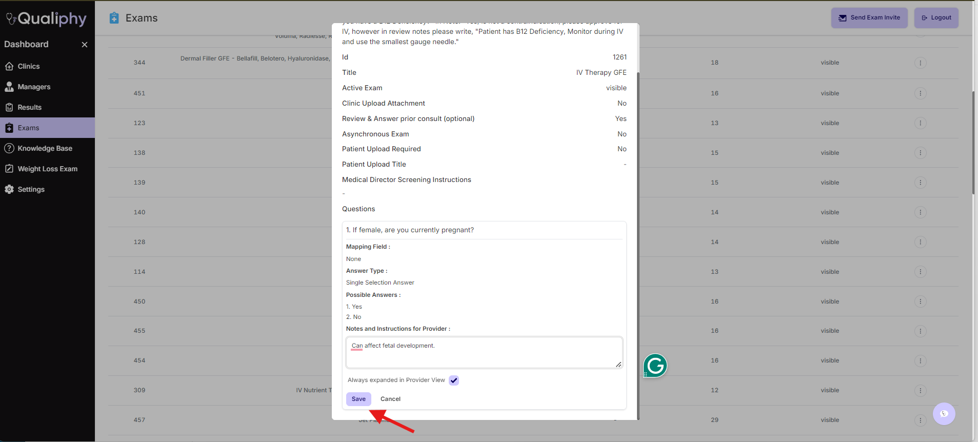 How Do I Add Provider Specific Notes to My Customized Exam Questions ...